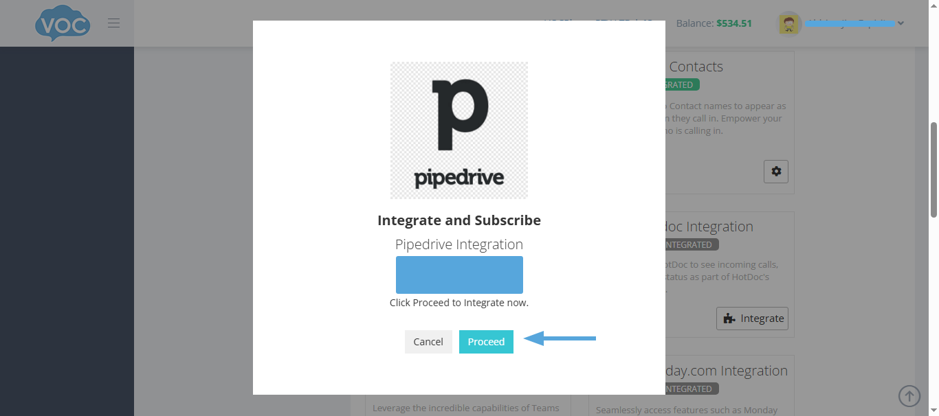 Pipedrive Integration | Voice Over Cloud Wiki