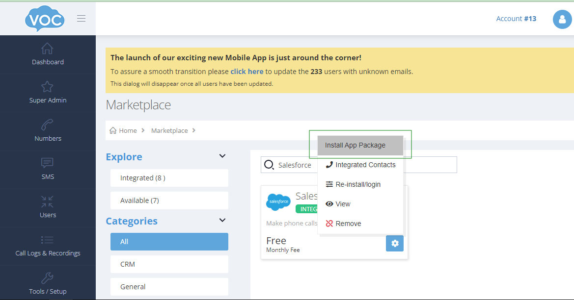 Salesforce Integration | Voice Over Cloud Wiki
